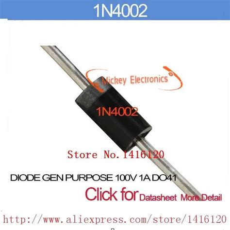 1N4002 Diode Pinout Equivalent Datasheet Specs And Other 52 OFF