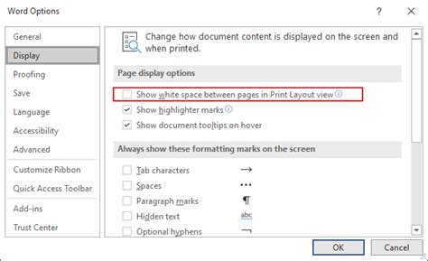 Viewing Spaces In Word