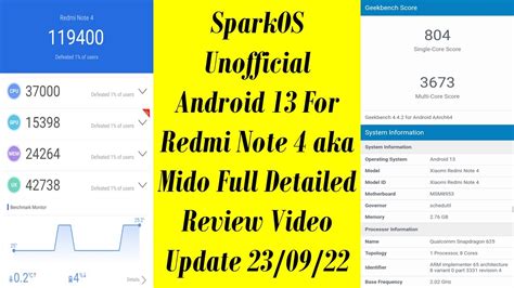 Sparkos Unofficial Android For Redmi Note Aka Mido Full Detailed