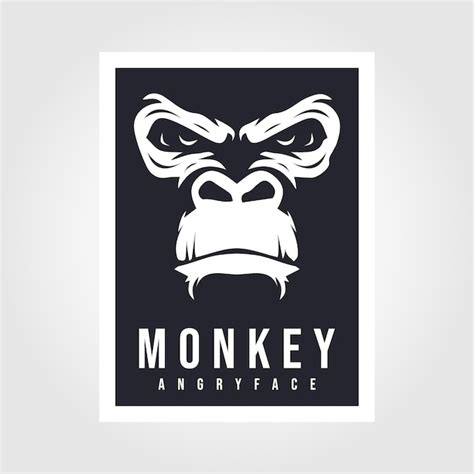Premium Vector Angry Monkey Monkey Head Logo Vector