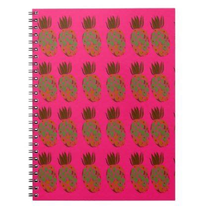 Pink Flowers Spiral Notebook
