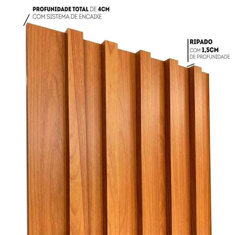 Painel Ripado Mdf Freij Pontofrio