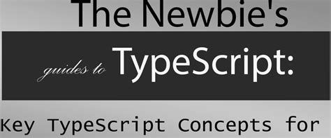 the newbie s guide to typescript important typescript concepts for beginners dev community