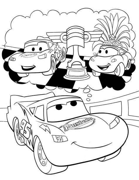 Carro Rayo Macuin Para Pintar Dibujos Para Colorear Y Pintar