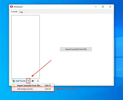 how to configure a wireguard windows 10 vpn client server side up