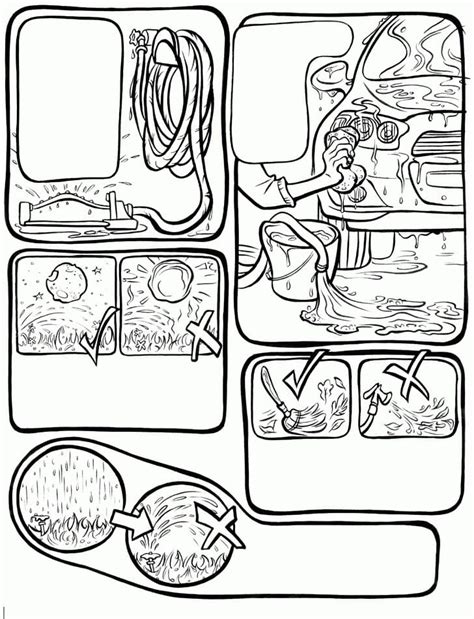Dibujos de Ahorrar Agua Para Niños para Colorear para Colorear Pintar
