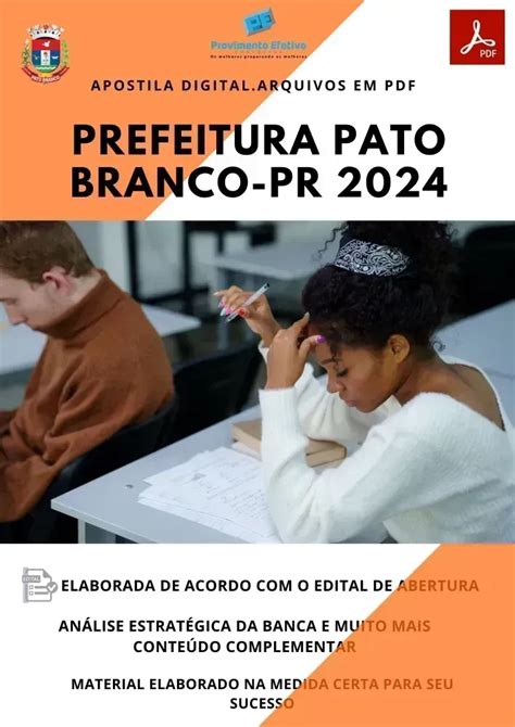 Provimento Efetivo Concursos Apostila Prefeitura Pato Branco PR