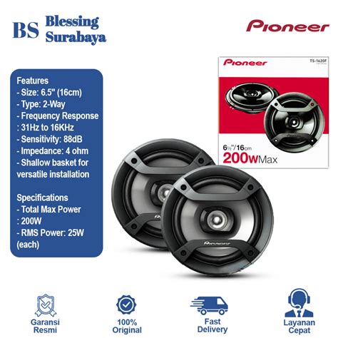 Jual Pioneer Ts F Way Coaxial Inch Speaker Pintu Mobil