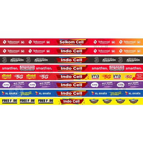 Jual STIKER VINYL LIST ETALASE KACA HP KONTER PULSA PANJANG CUSTOM