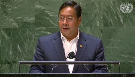 Bolivia Discurso del presidente Luis Arce en la 76º Asamblea General