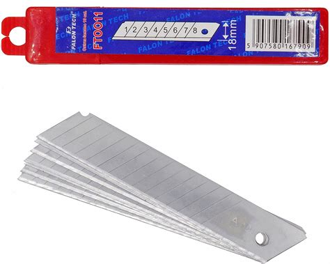 OSTRZA DO NOŻA ŁAMANE WYMIENNE 18mm 10 szt nożyki FT0011 Cena
