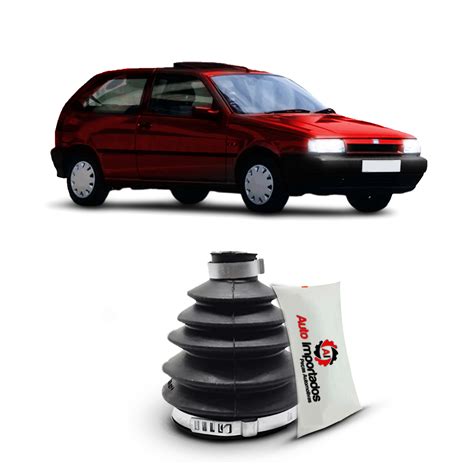 Kit Coifa Borracha Graxa Abraçadeira Homocinética Lado Roda Fiat Tipo 1