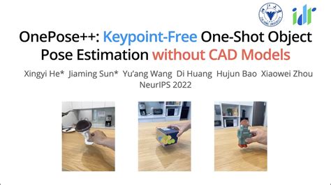 Onepose Keypoint Free One Shot Object Pose Estimation Without Cad