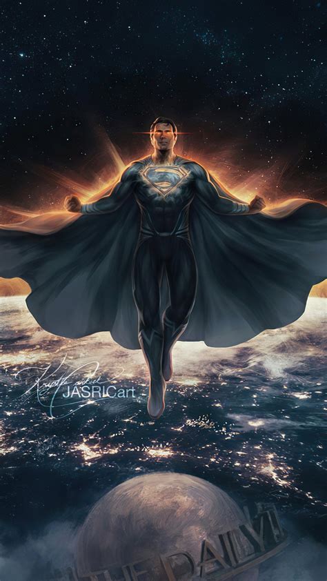 Superman En Traje Negro Liga De La Justicia Zack Snyder Fondo De