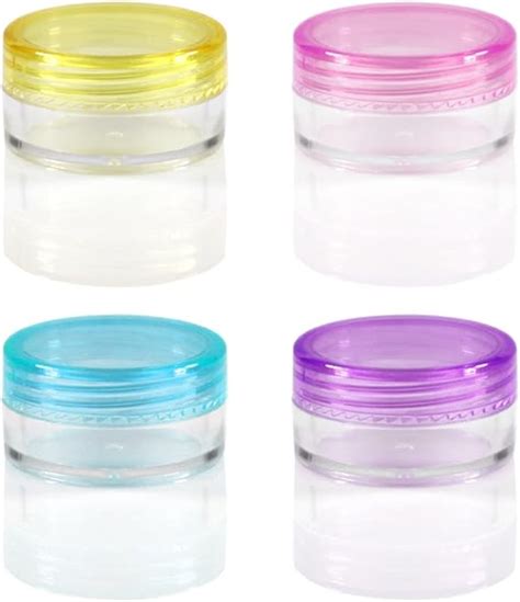 PLABBDPL 20 PCS Pots Cosmétiques Vide en Plastique Clair De Voyage pour