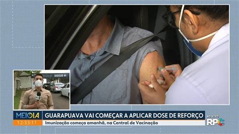 Covid Guarapuava começa aplicação de doses de reforço em idosos acima