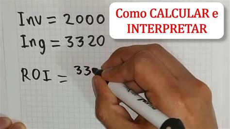 Como calcular el ROI Ejercicio con interpretación YouTube