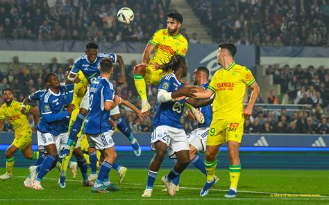 FC Nantes RC Strasbourg FC Nantes 1 2 Les Jaunes Assurent Avant