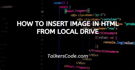 How To Insert Image In Html From Local Drive