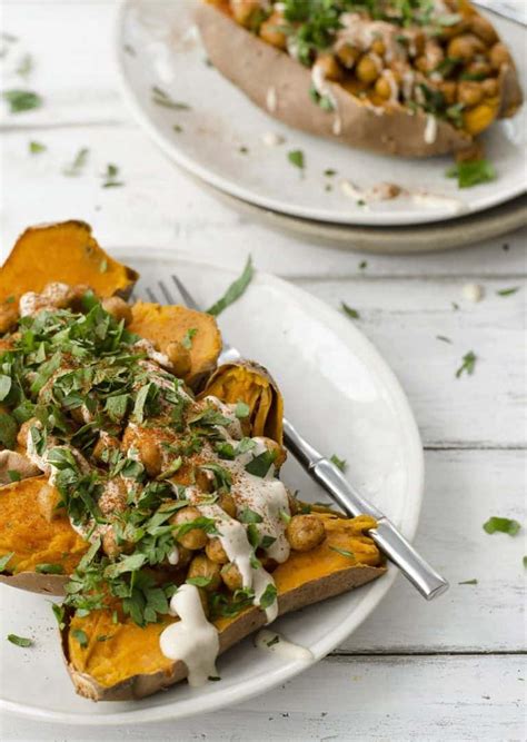 Vegan Stuffed Sweet Potatoes Delish Knowledge