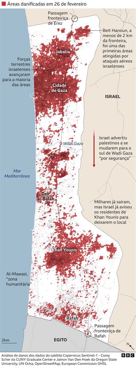 Faixa De Gaza Os Mapas Gr Ficos E Fotos Que Mostram Como Vida Mudou