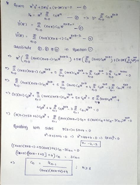 [solved] the coefficient recursion relation for the solution n 2 a x of n course hero