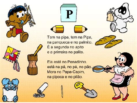 ESPAÇO EDUCAR ALFABETO DA TURMA DA MÔNICA EM TEXTOS COLORIDO