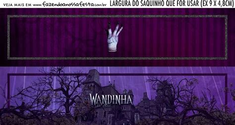Rotulo Saquinho De Bala Wandinha Fazendo A Nossa Festa Wandinha