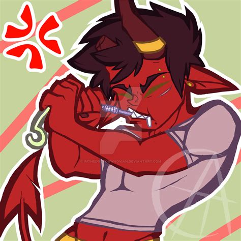 Art Hangry Damien Monster Prom By ImTheDoctorWhovian On DeviantArt