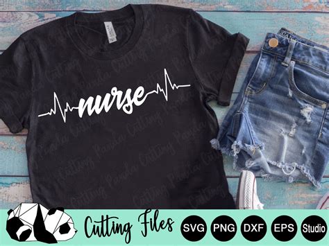 Nurse SVG Heartbeat SVG RN Svg Files Nursing Svg Files