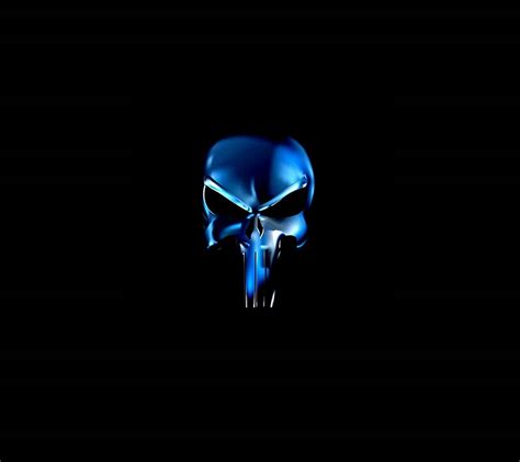 Punisher Blue Skull Hd Wallpaper Peakpx