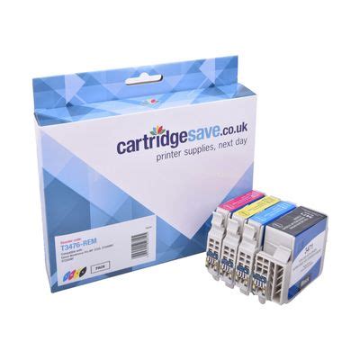Compatible Epson 34XL High Capacity 4 Colour Ink Cartridge Multipack