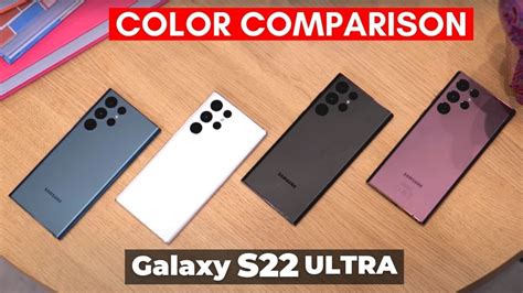 Samsung Galaxy S22 Ultra Color Comparison YouTube