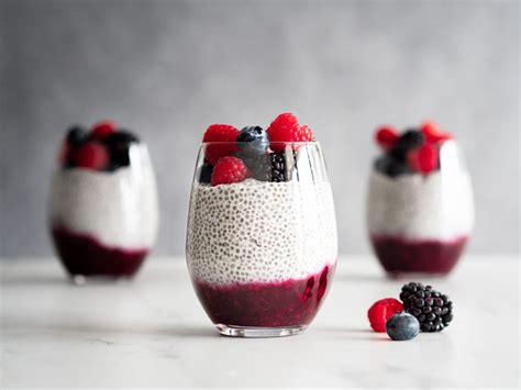 Pudding de Chia 3 Ingrédients délicieuses variantes