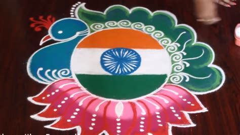 Festivals Events News Rangoli Designs For Indias 74th Republic Day