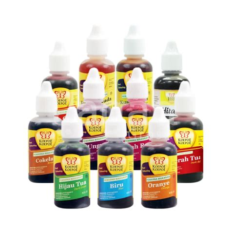 Jual Koepoe Koepoe Pewarna Makanan Aneka Warna 30ml Shopee Indonesia