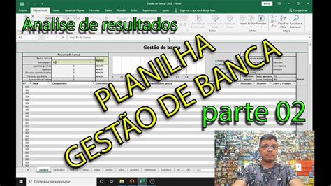 Planilha Gestão de Banca Automatizada Parte 02 YouTube