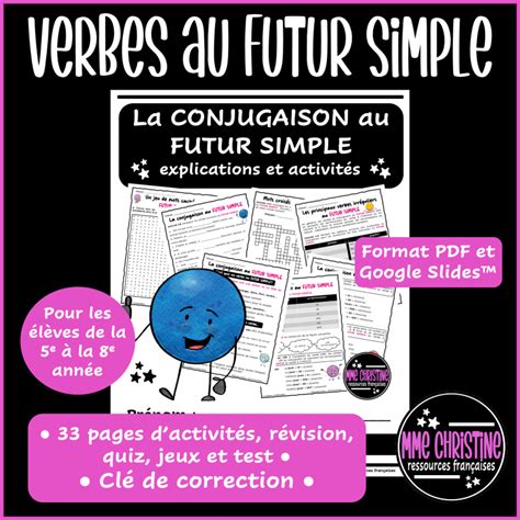 VERBES au FUTURE SIMPLE cahier d activités