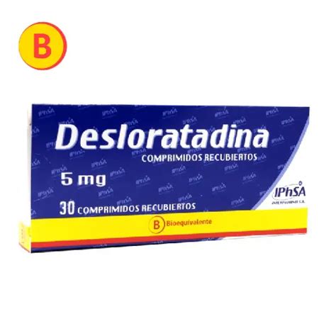 Desloratadina 5 Mg X 30 Comprimidos Recubiertos IPhSA EcoFarmacias