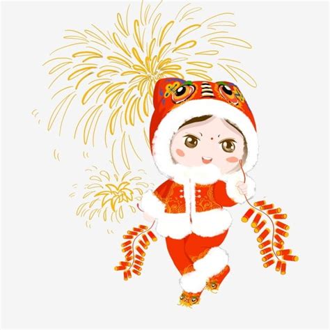 Hand Painted Cartoon White Transparent Hand Painted Cartoon Character