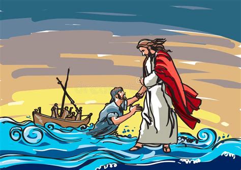Jesus Walks On The Sea