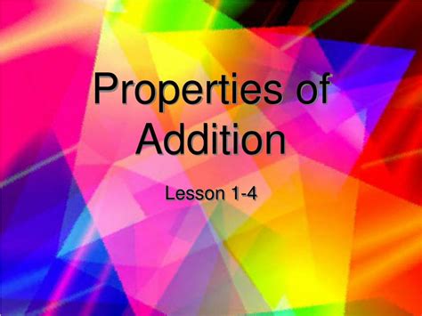 ppt properties of addition powerpoint presentation free download id 473020