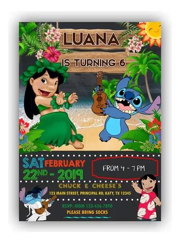 35 Invitaciones En Físico Y 1 Digital De Stitch en venta en Manuel