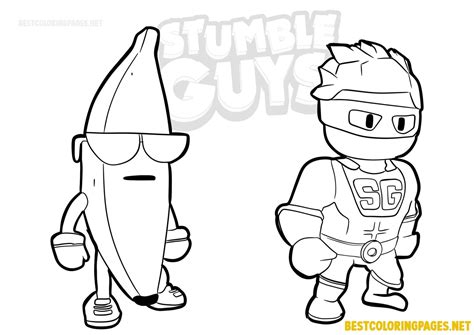 Coloring Page Stumble Guys Free Printable Coloring Pages