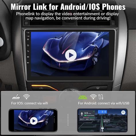 UNITOPSCI Android Car Stereo Radio For Toyota Corolla 2009 2010 2011