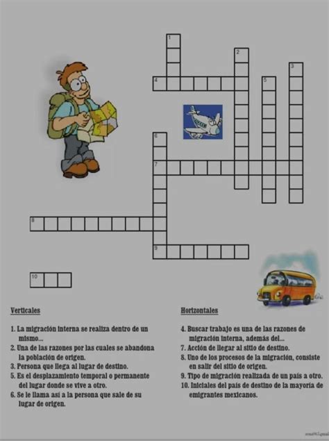 Realice Un Crucigrama Con 5 Horizontales Y 5 Verticales Que Relaciones