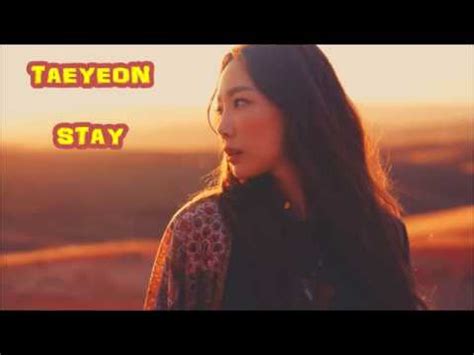 Taeyeon 태연 Stay Lyrics YouTube