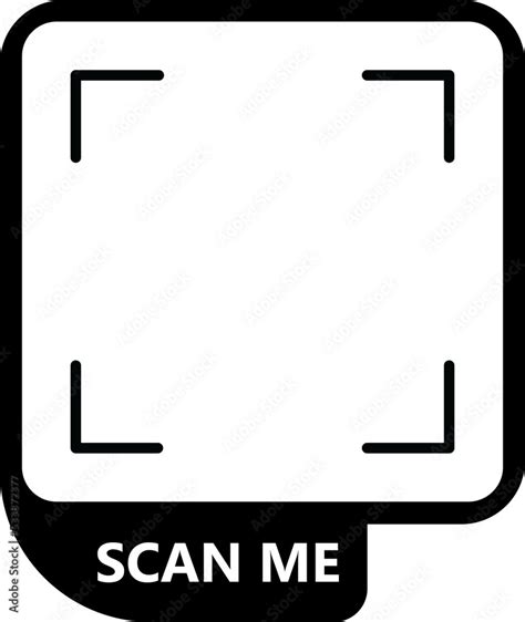 Illustrazione Stock Scan Me Qr Code Template Qr Code Frame