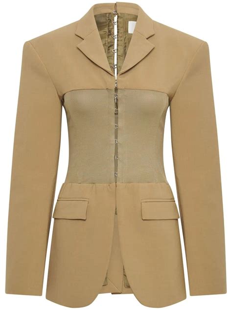 Dion Lee Corset Tube Blazer In Natural Lyst