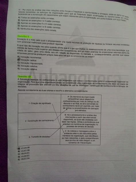 Prova Planejamento Estratégico Anhanguera REVOEDUCA